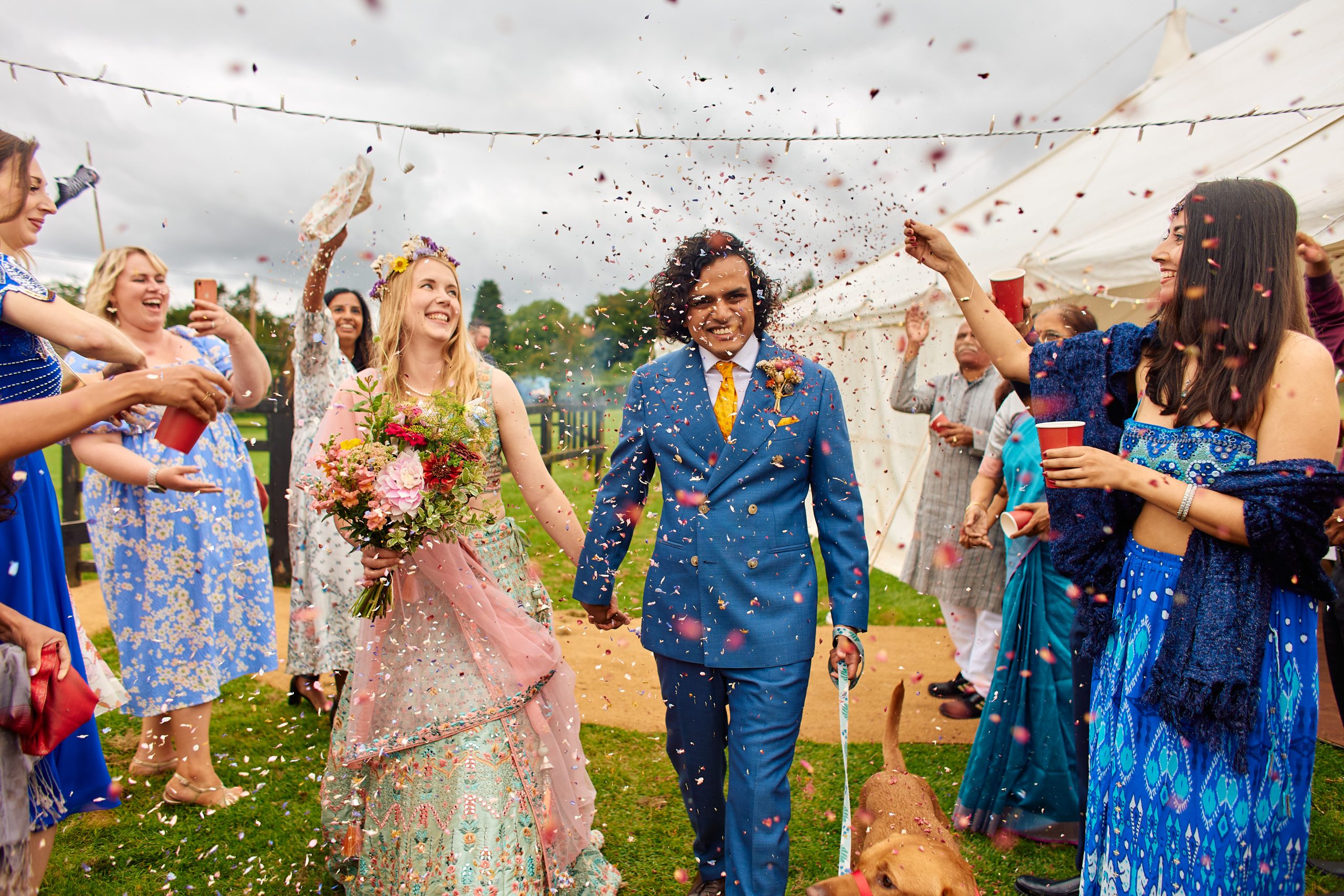 Festival wedding at Wytham Village Hall in Oxford - Nick Emm